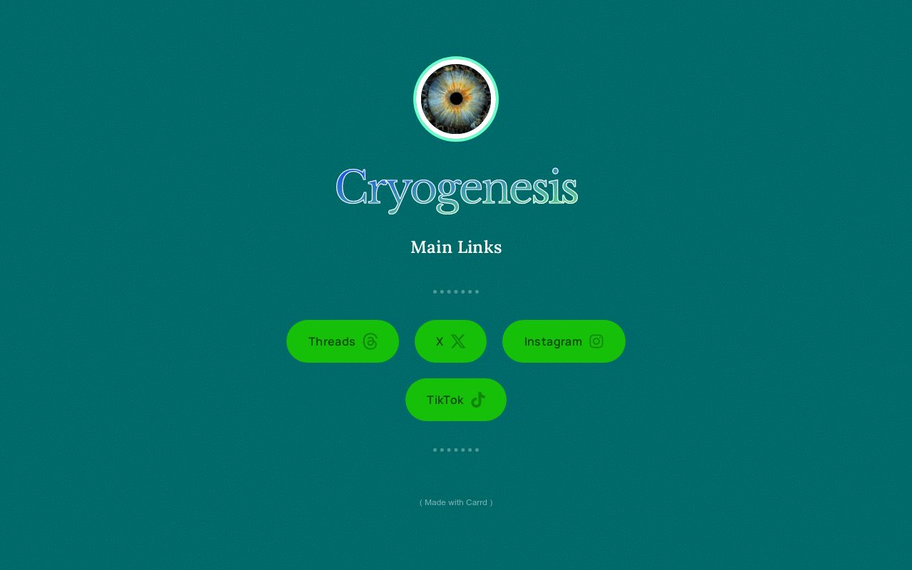 Cryogenesis